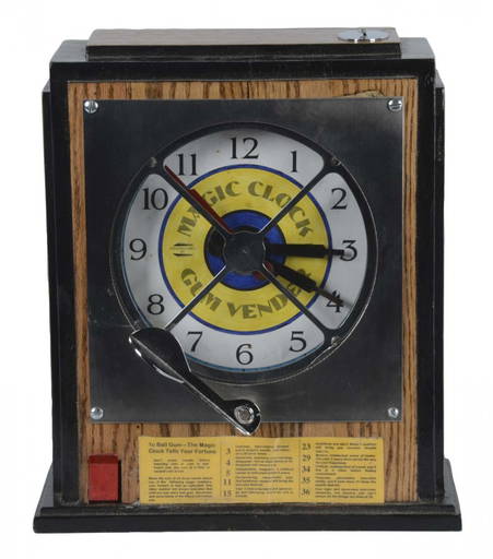 1¢ Magic Clock Gum Vendor - Oct 15, 2016 | Dan Morphy Auctions in NV