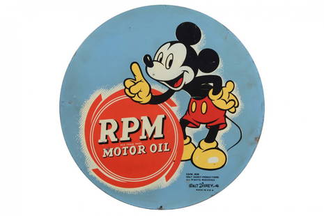 Walt Disney's Mickey Mouse Tin Sign