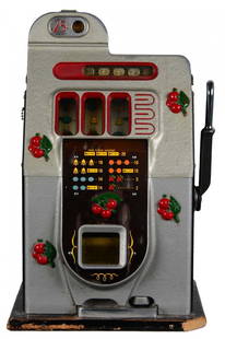 **25¢ Mills Black Cherry Half Top Slot Machine