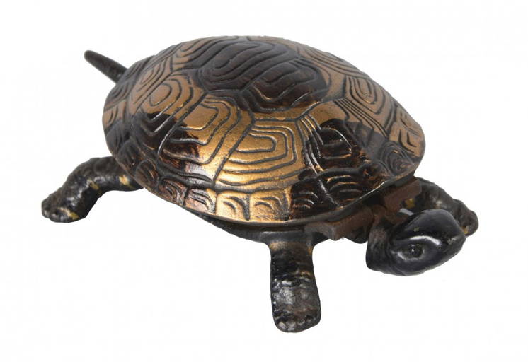 Cast Iron Figural Tortoise Bell
