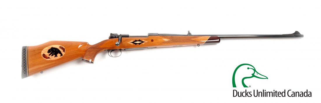 (C) Early Custom FN Mauser Weatherby .375 Magnum Rifle.