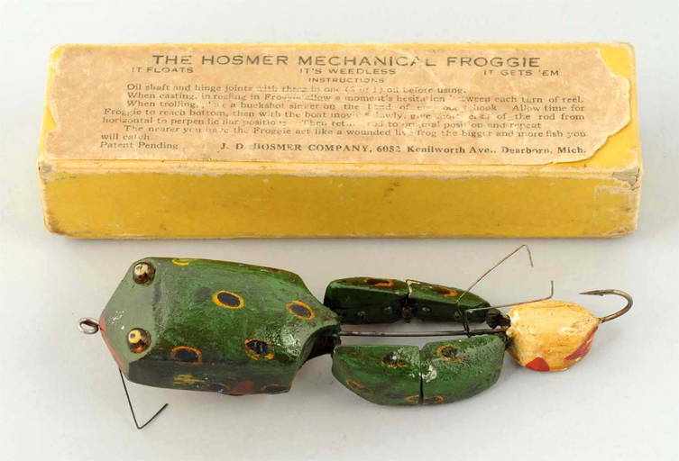 Hosmer Mechanical Froggie With Original Box.