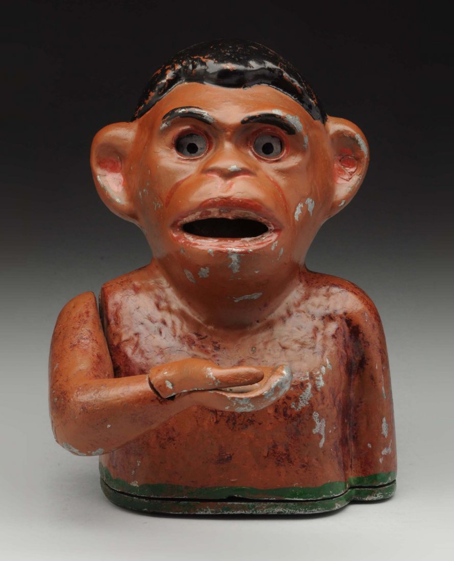 Monkey Bust Mechanical Bank. - Jan 14, 2017 | Dan Morphy Auctions in PA