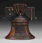 LIBERTY BELL WITH CLOCK STILL BANK - Nov 14, 2019 | Bertoia Auctions in NJ