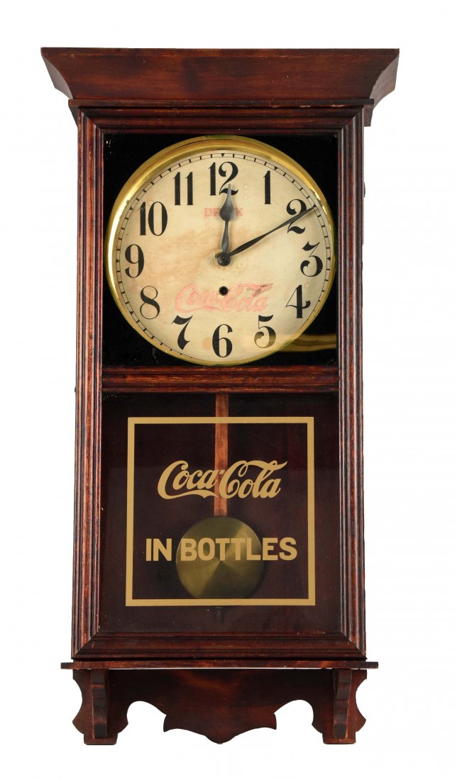 Coca Cola 1920's Gilbert Regulator Clock.