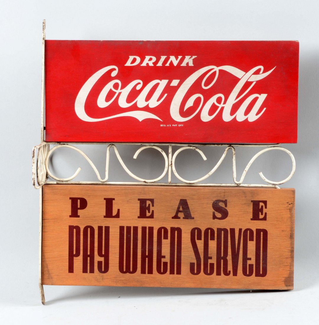 Coca-Cola sign, "Please Pay When Served", c.1927, - Nov 01, 2013 | Rich ...