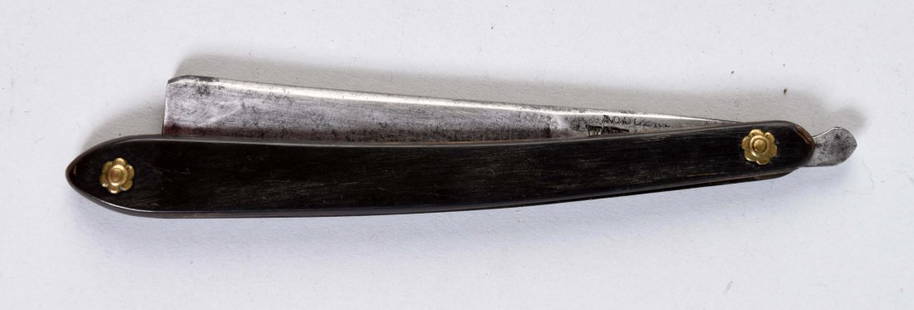 Shepherd Cast Steel Late 18th Century Straight Razor.