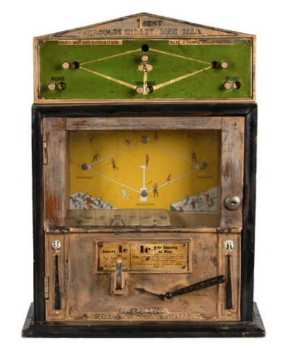 1¢ Hercules Baseball Countertop Arcade Machine
