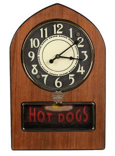 Action Ad Clock Neon