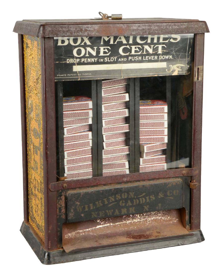 1¢ Kelley Mfg. Box Matches Vending Machine