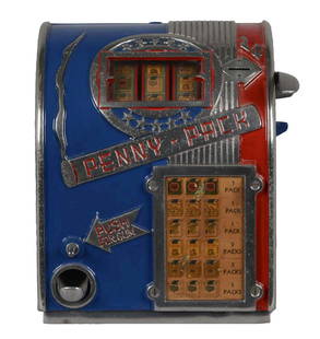 1 Cent Daval Mfg. Penny Pack 3 Reel Countertop.