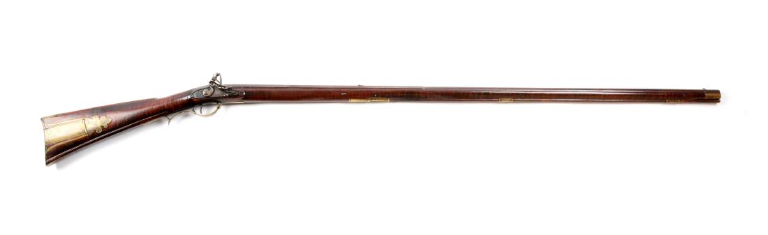 (A) Kunz Fullstock Flintlock Rifle.