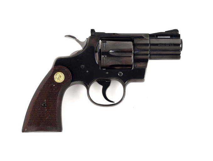 (m) Scarce 2 1/2" Colt Royal Blue Python Double Action
