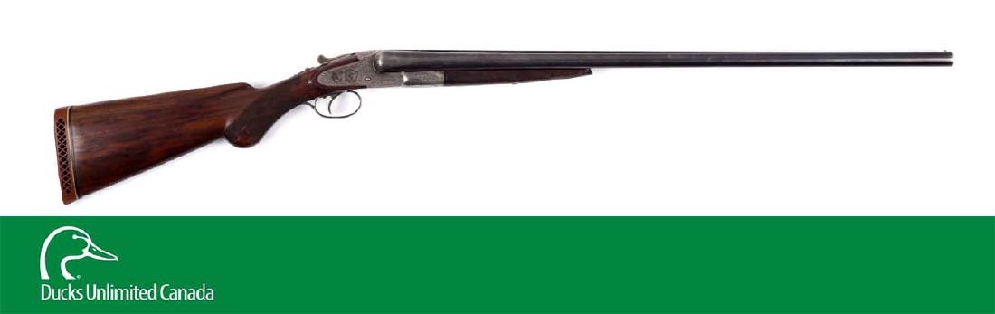 (c^) L.c. Smith Monogram Grade 12 Bore Shotgun.