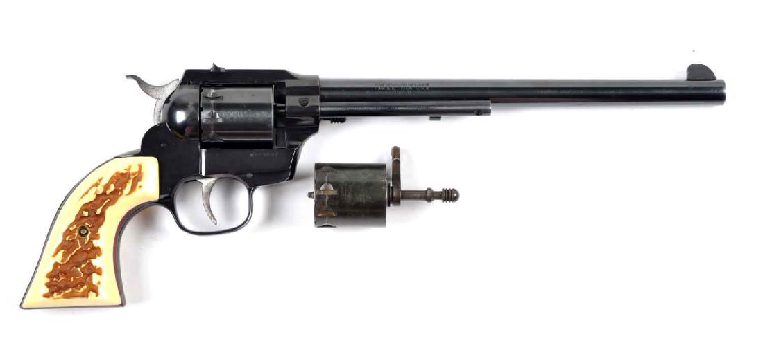 (m) Near New High Std. Long Barrel Longhorn Revolver.