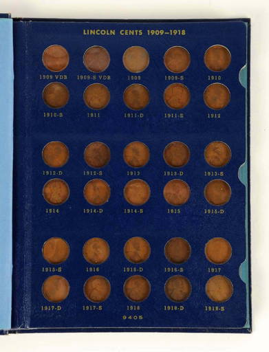 Lincoln Cents Collection.