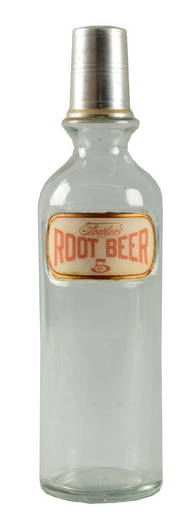 Fowler's Root Beer Glass Syrup Bottle.