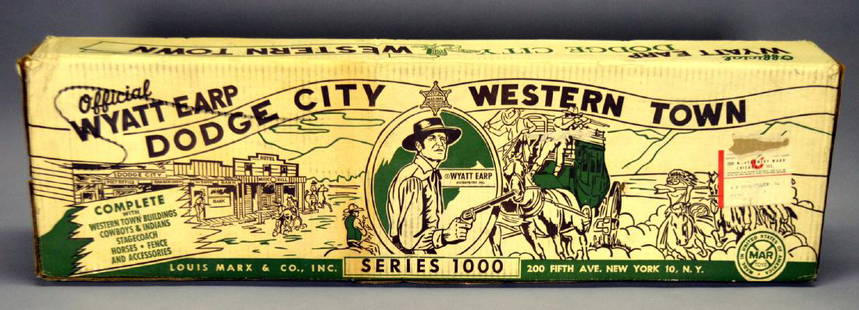 Marx Silver City & Western Town Play Set.