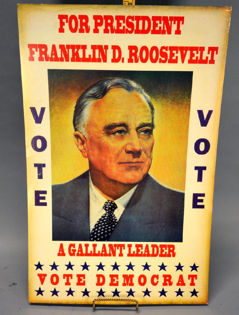 Franklin D Roosevelt Campaign Poster