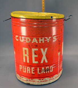 Cudahy's Rex Pure Lard (dented/little Rusty)