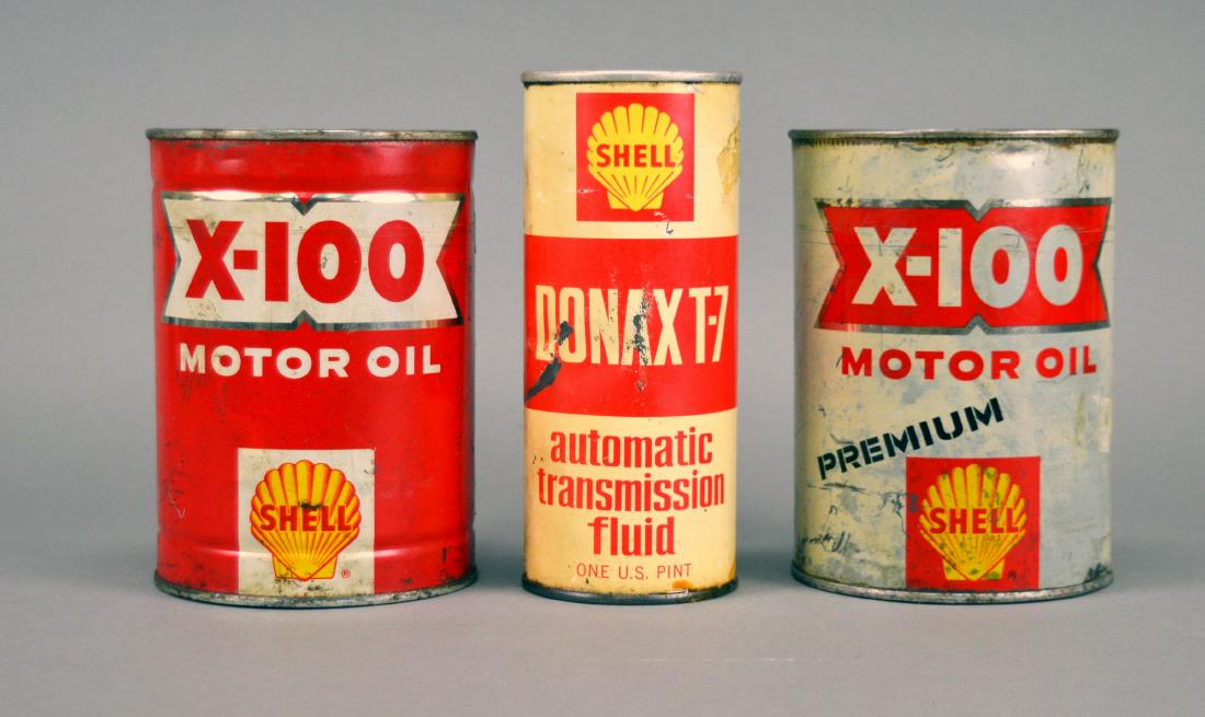 Three vintage Shell cans - Sep 23, 2018 | AAA Auction Service, Inc. in IN