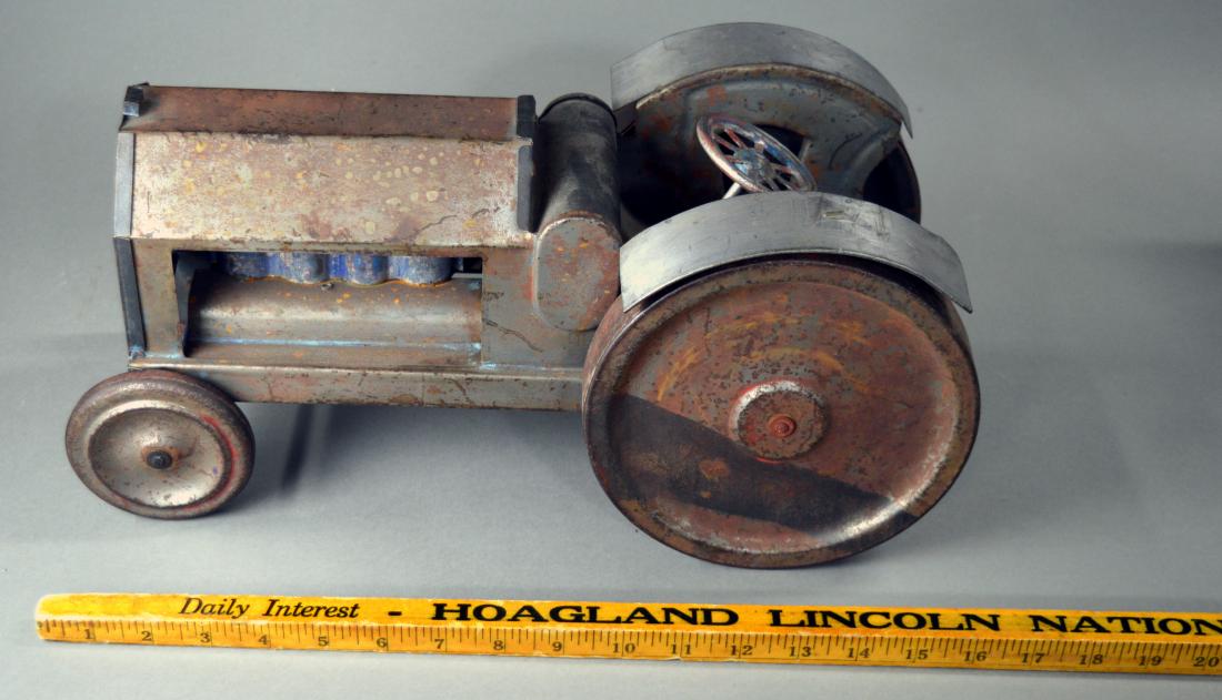 Vintage Tin Tractor Toy