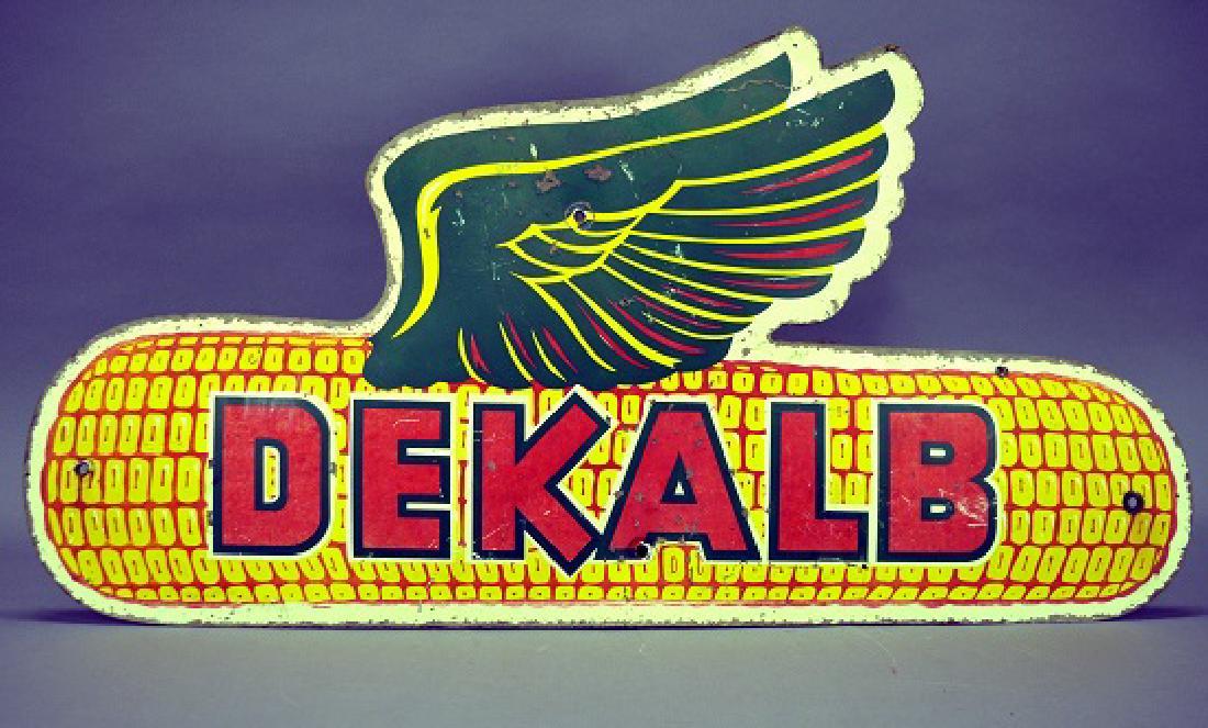 Vintage Dekalb corn cardboard sign