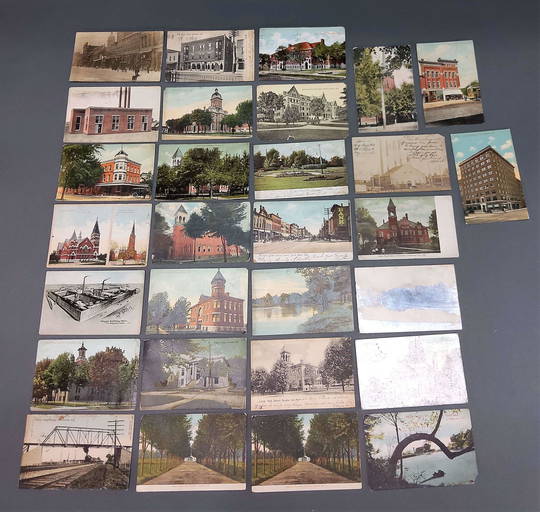 29 Antique Indiana Postcards Decatur