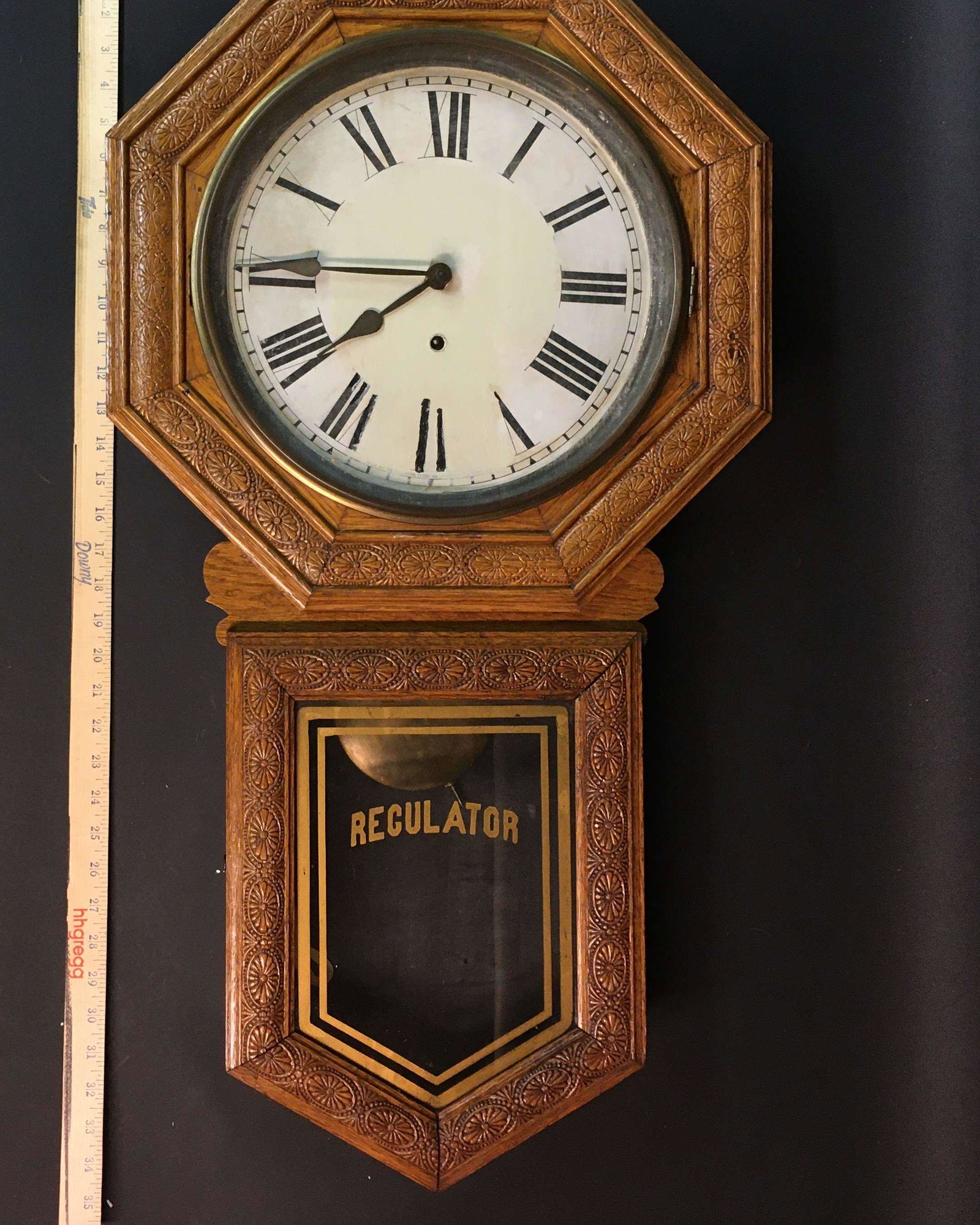Victorian Pressed Oak Sessions Regulator Clock - May 24, 2020 | AAA ...