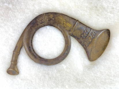 Authentic Civil War Infantry Bugle Hat Insignia