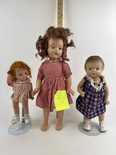 (3) Effanbee Composition Dolls Incl. Patsy & Patsy Jr. (#0874) on Jan ...