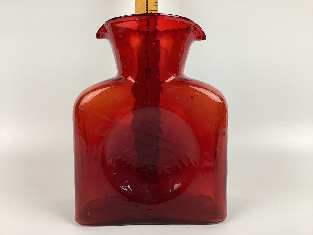 Ruby Red Blenko Carafe By Blenko Glass Style 384 Auction