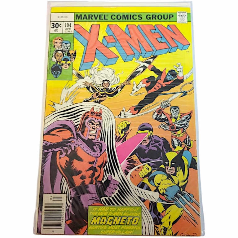 X-men 104 Magneto Fight 1977 Fn/vf Comic Book Auction