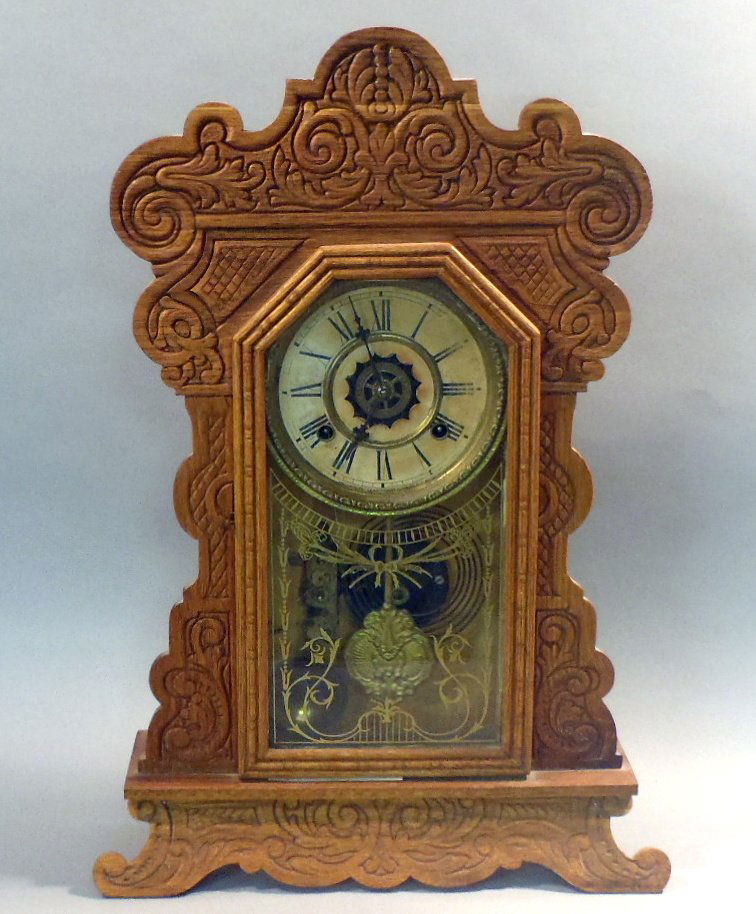 Waterbury Gingerbread style mantle clock