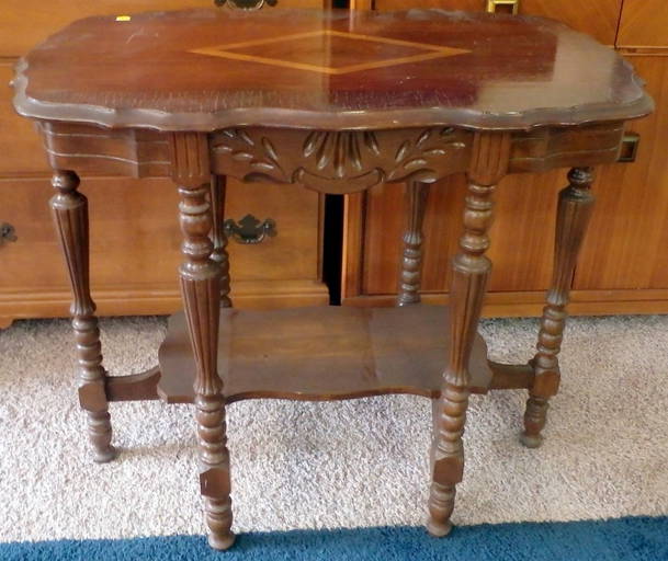 Antique 6 Legged Parlor Table
