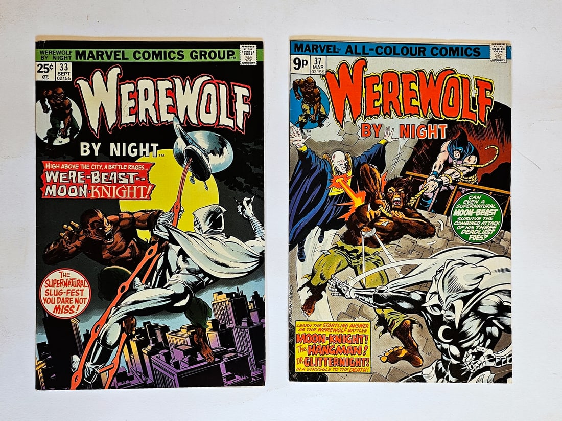 Marvel Werewolf By Night #33 & 37 - (1976) - Featuring The Second And ...