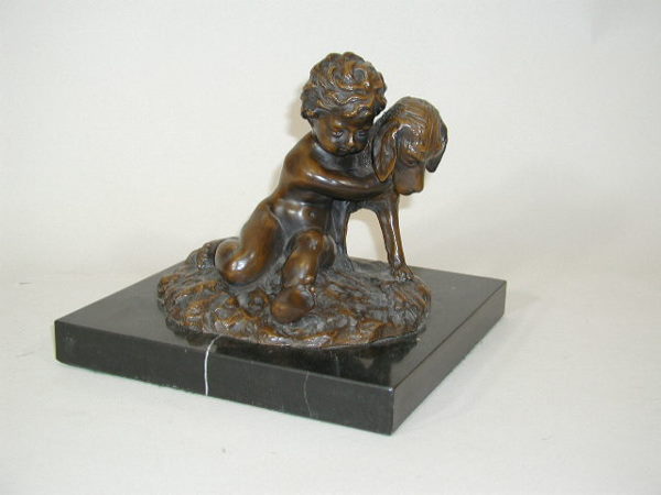 191: Bronze of a Child and Dog, signed "J. Daste," - Sep 11, 2004 ...