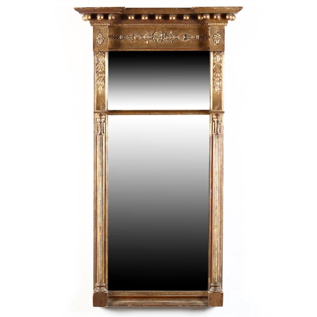 An American Giltwood Federal Period Mirror