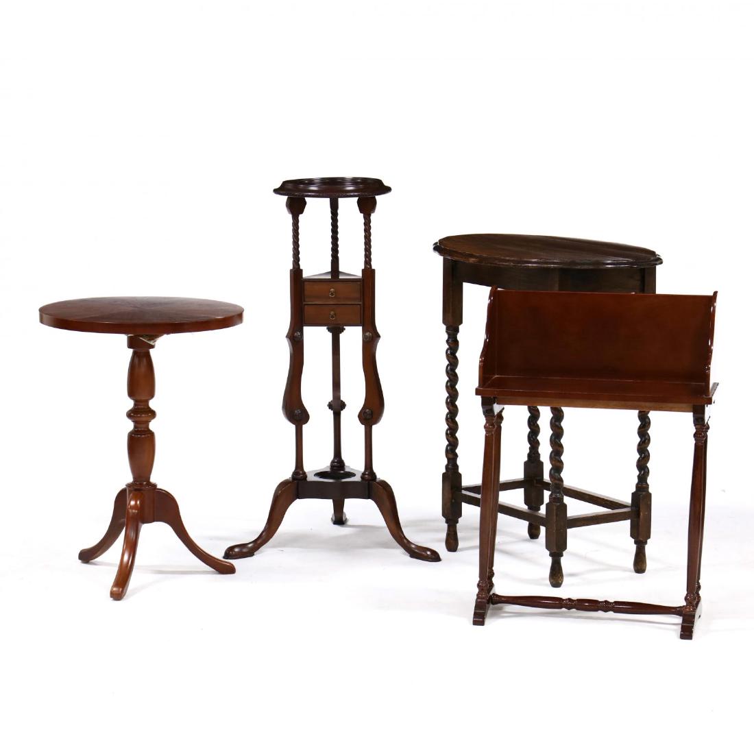 Four Contemporary Stylized Side Tables