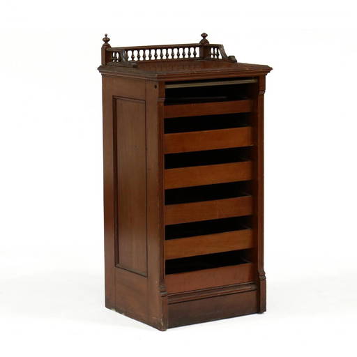Unusual Victorian Mahogany Valet Cabinet