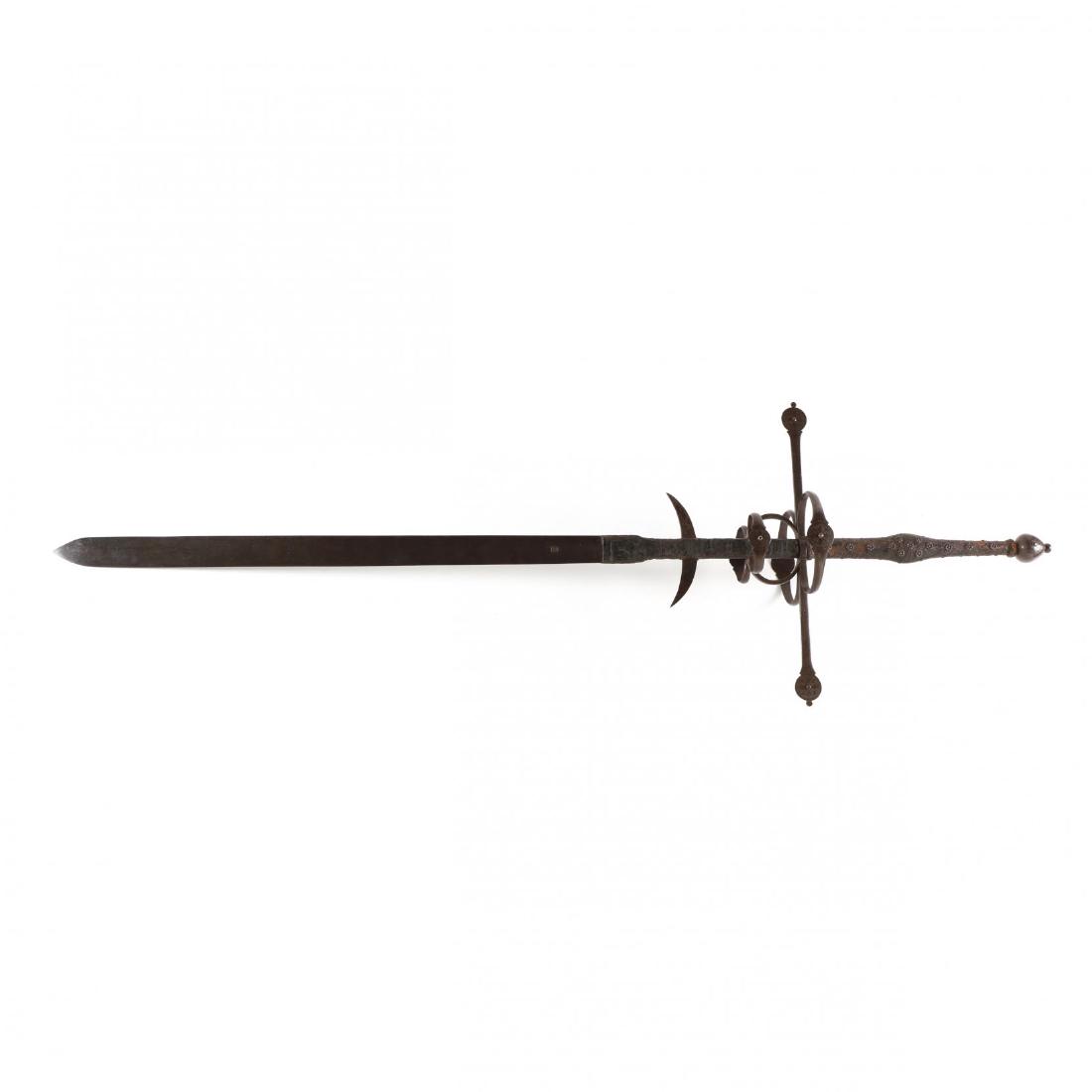 Massive Antique German "Zweihander" Great Sword