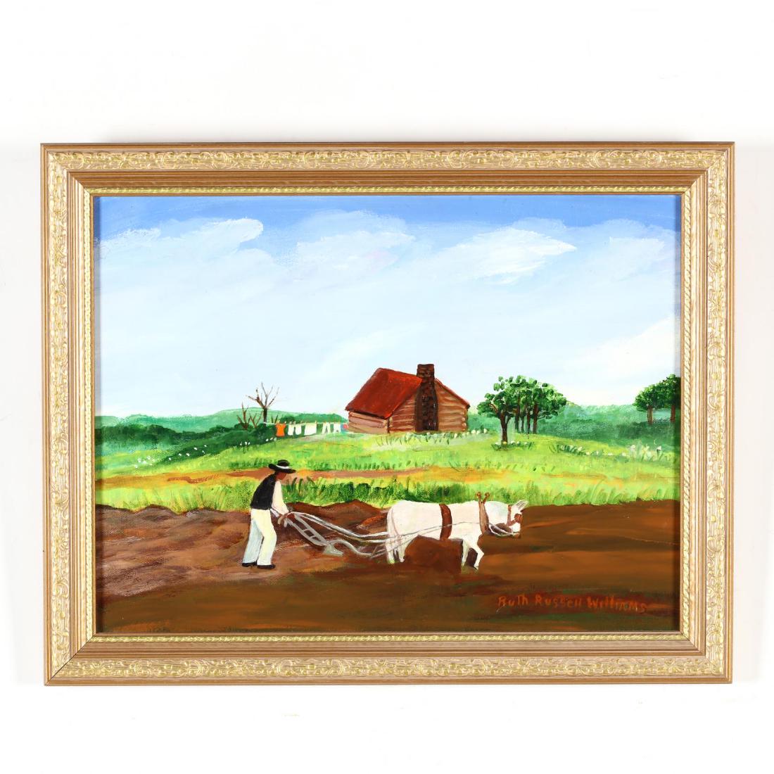 Ruth Russell Williams (NC, 1932-2010), Plowing the