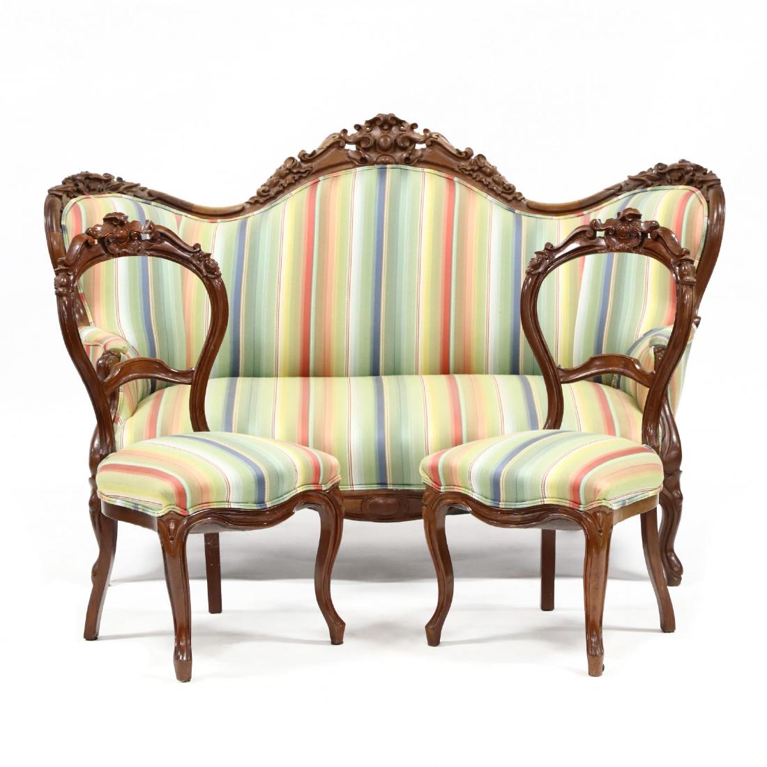 Rococo Revival Three Piece Parlor Suite