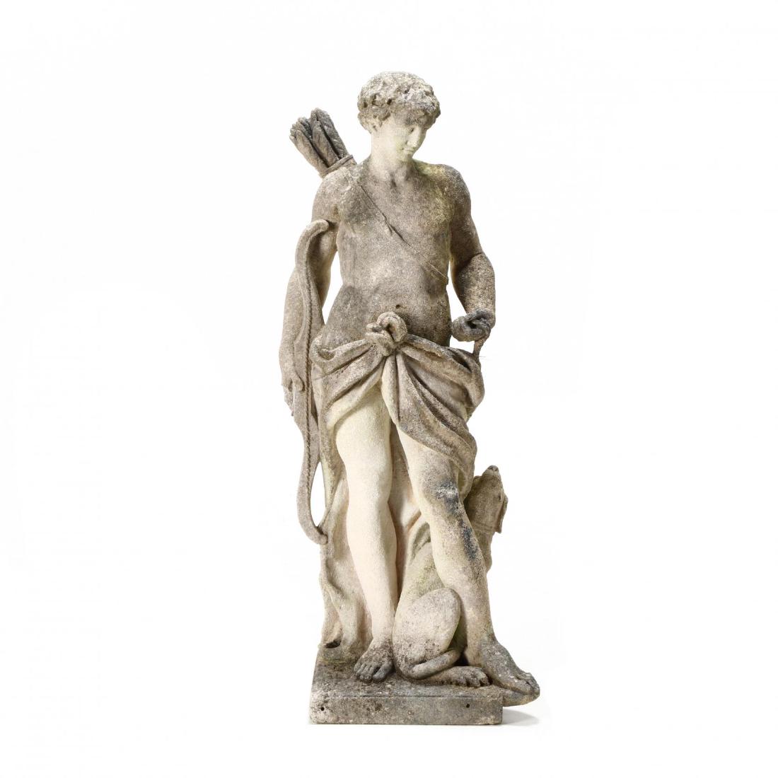 Cast Stone Garden Statue of Apollo