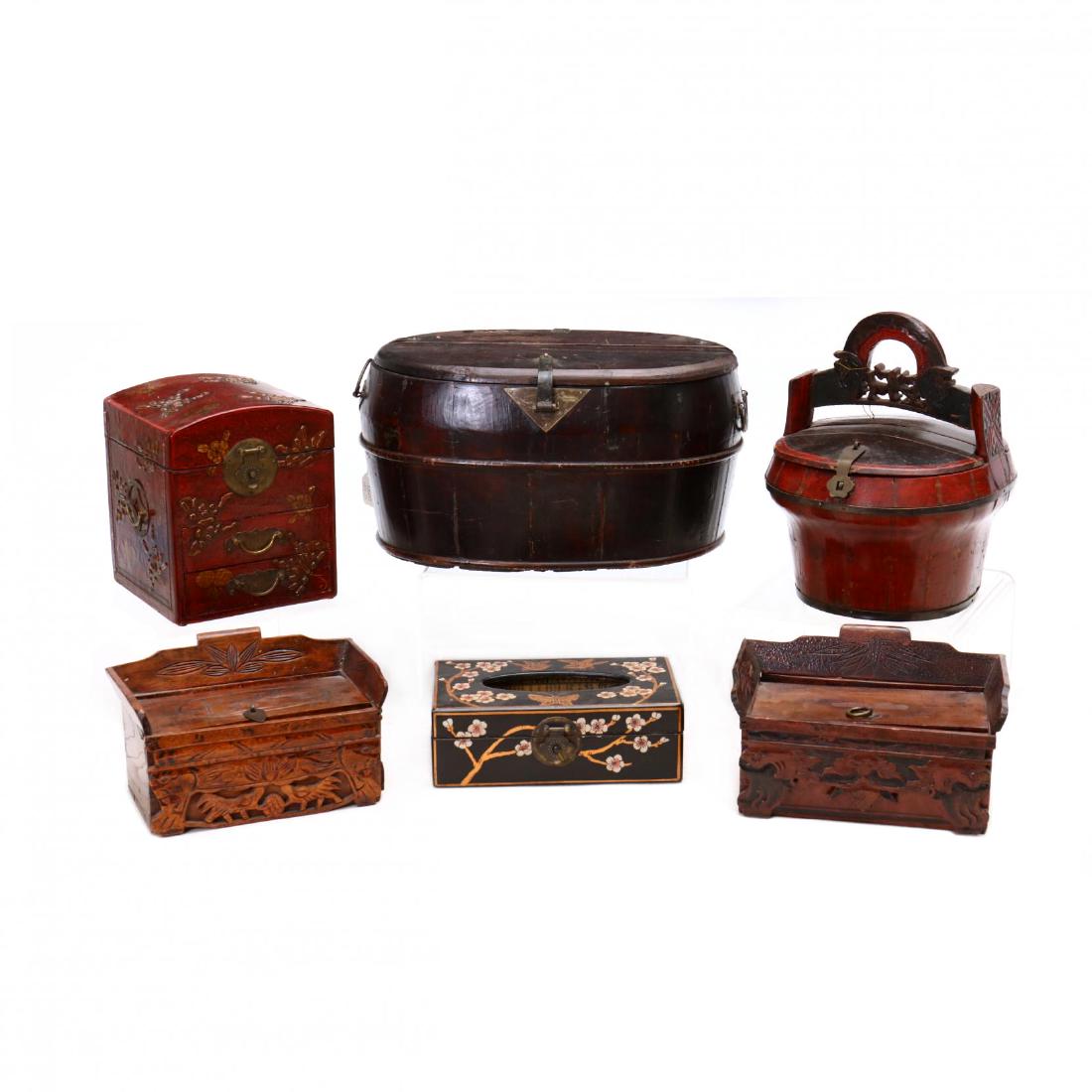 Six Chinese Storage Boxes