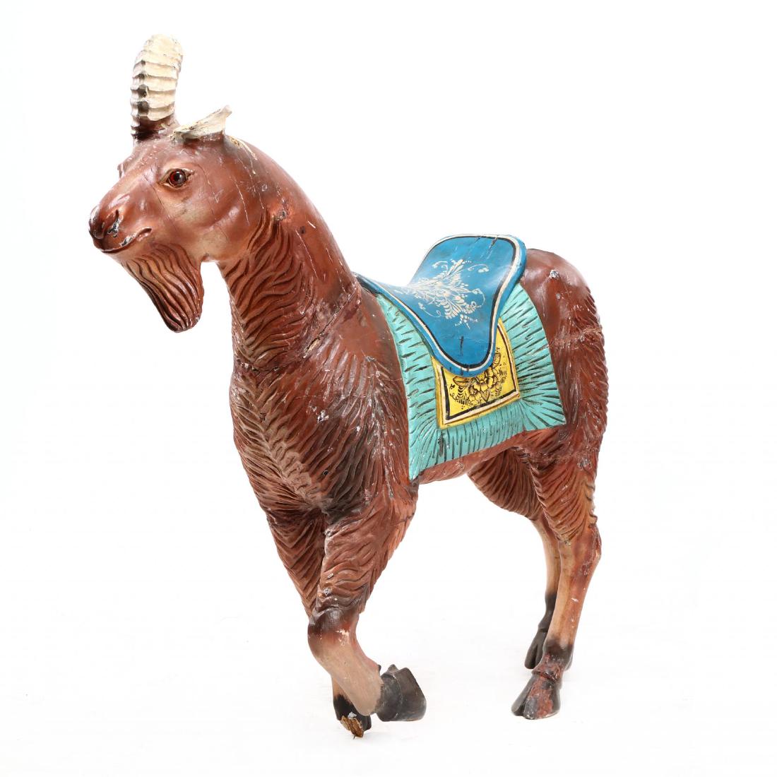 Carved and Painted Carousel Ram