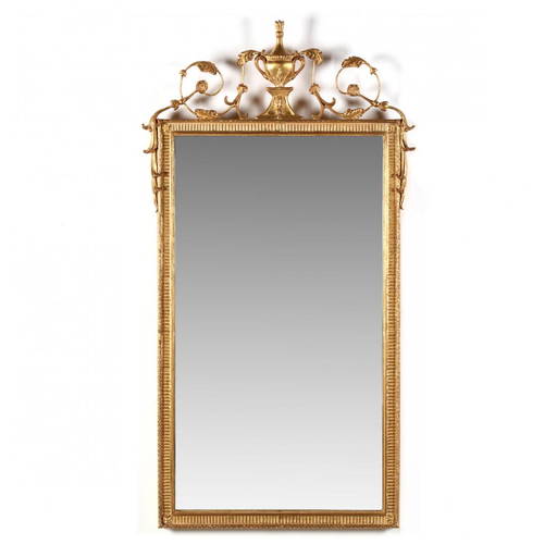 An Adam Style Gilt Wall Mirror By Carver's Guild