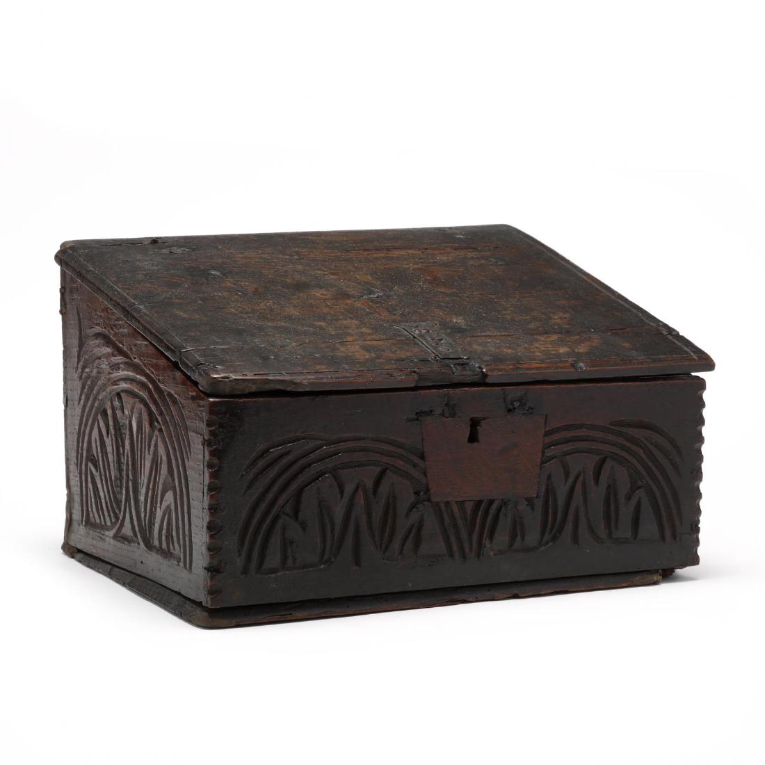 Jacobean Carved Document Box