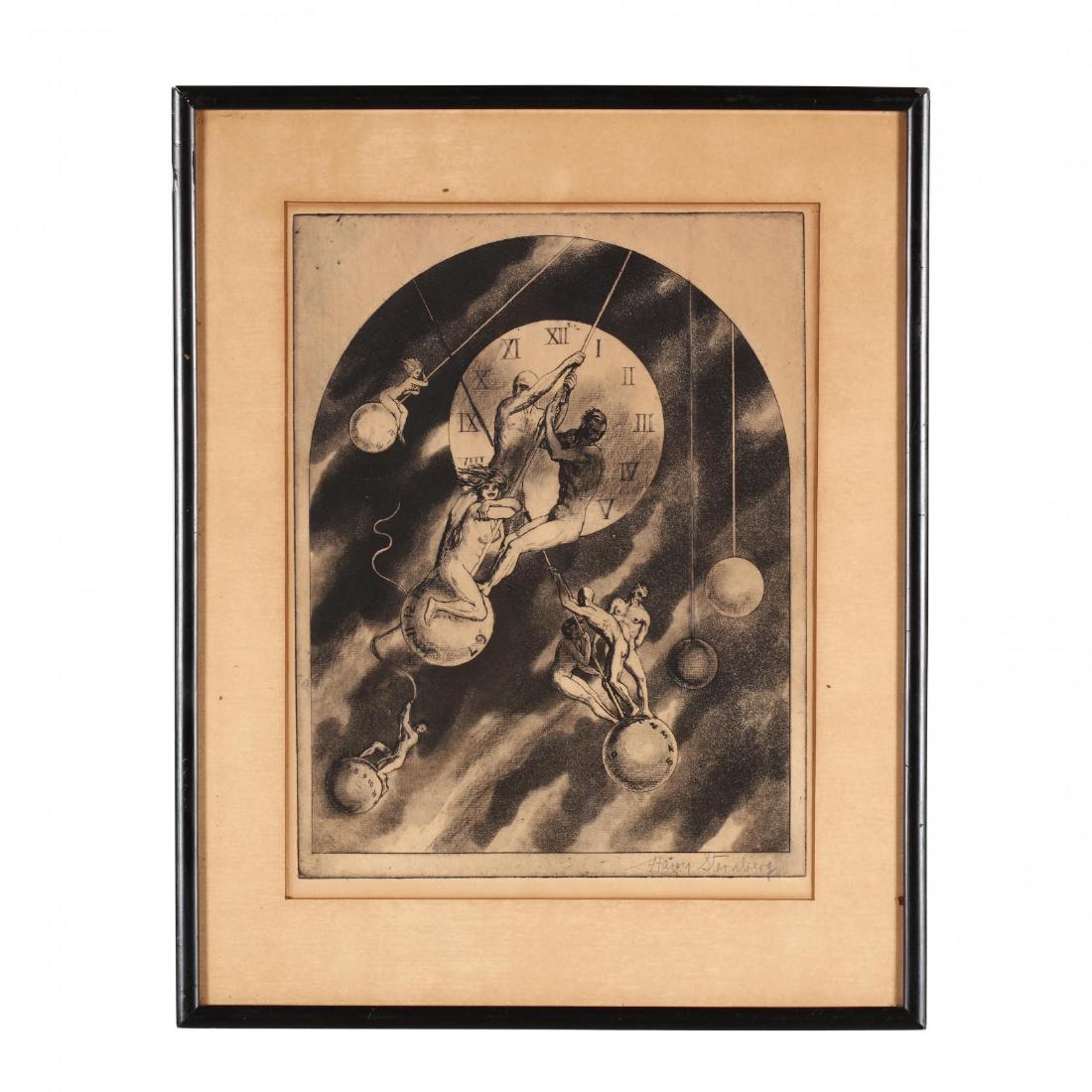 Harry Sternberg (American, 1904-2002), Intaglio Print