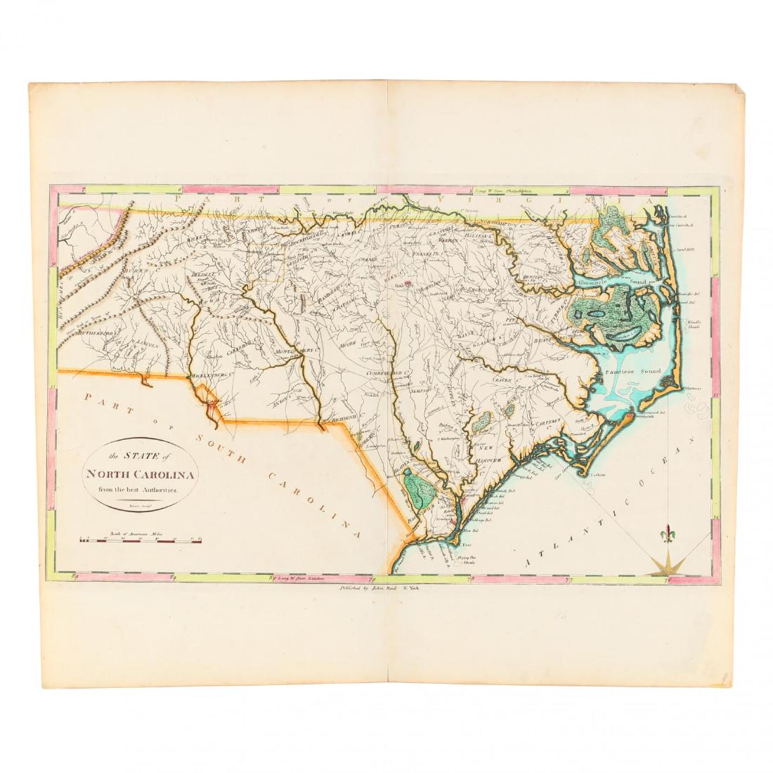 Late 18th Century Map of North Carolina